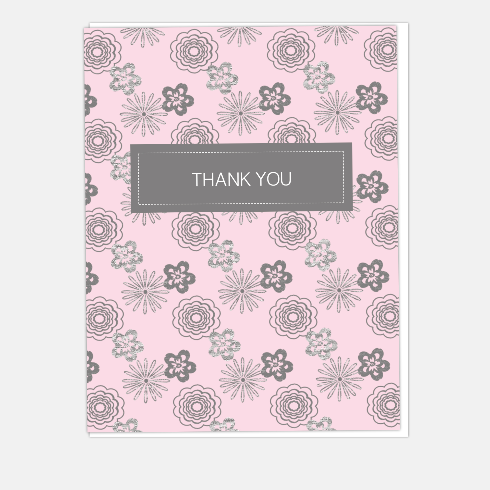 Pink Thank You Note Card - Lonna Jordan Designs