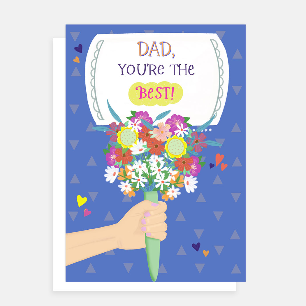 Best Dad Ever Bouquet of Flowers - Lonna Jordan Designs
