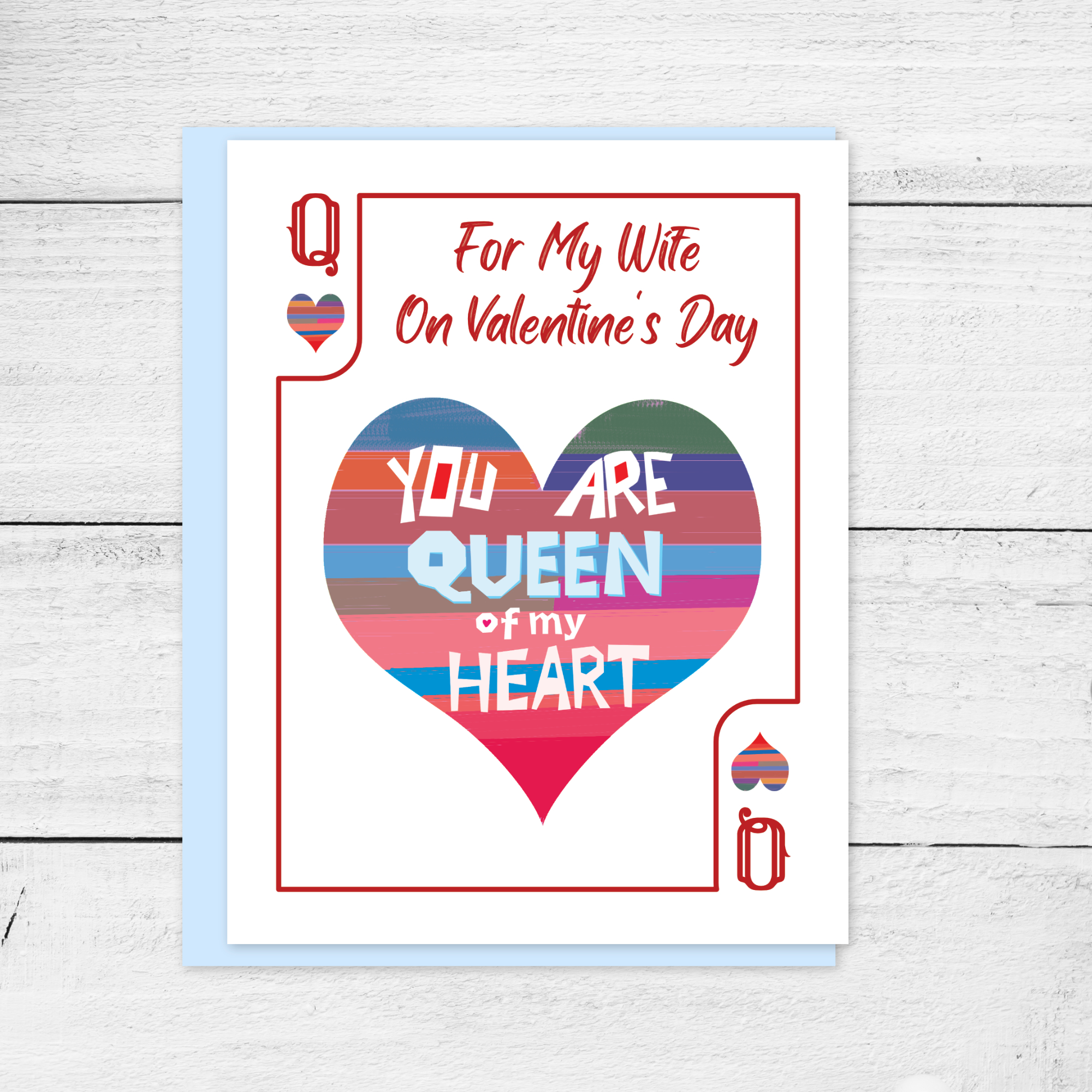 Queen of Hearts Valentine Card